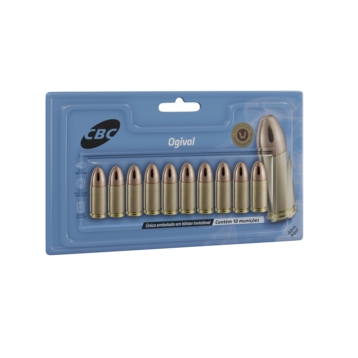 0. MUN CBC 9MM LUGER ETOG 124GR BLIS C 10 OGIVAL - PNZ ARMAS - Venda de ...