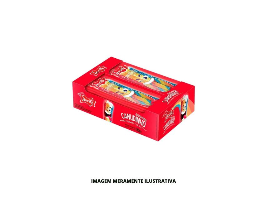 BALA GEL CANUDINHO MORANGO ACIDO COLORIDA DOCILE 1X12X15G - Roberto ...