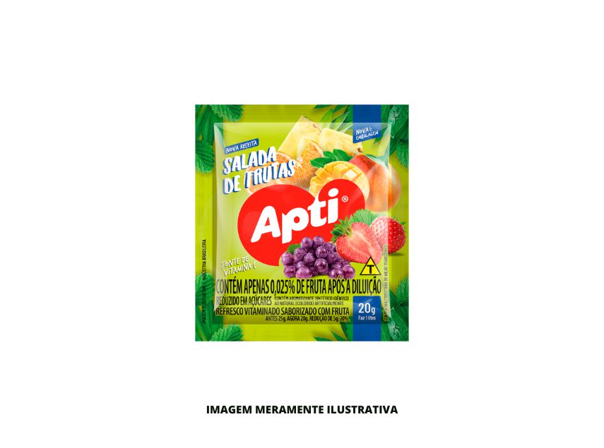 REFRESCO APTI SALADA DE FRUTAS 1X15X20G - Roberto Distribuidora