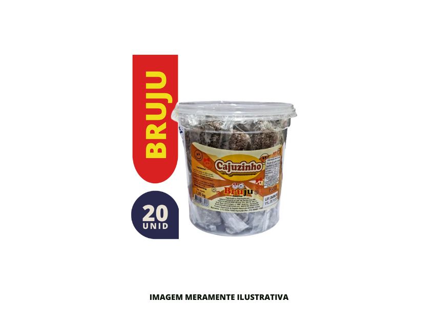 CAJUZINHO BRUJU 1X20X52G - Roberto Distribuidora