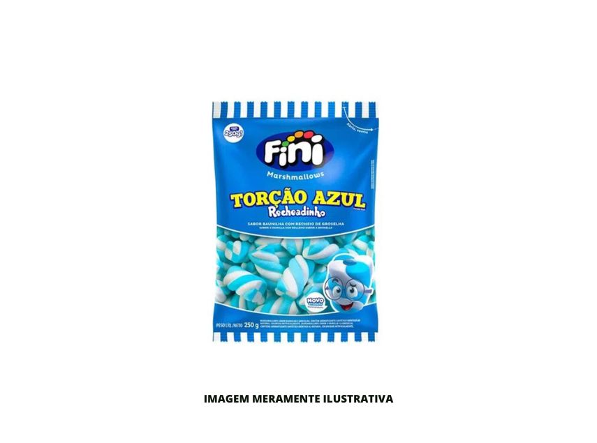 FINI MARSHMALLOW TORCAO AZUL RECHEADO 250G - Roberto Distribuidora