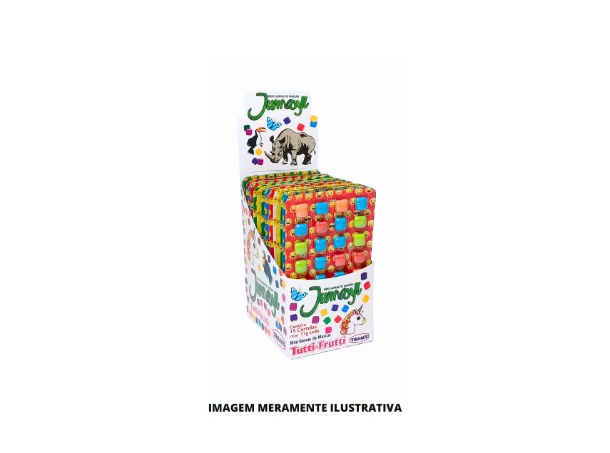 CHICLETE JUMANJI MINI CARTELA 1X15X11G - Roberto Distribuidora