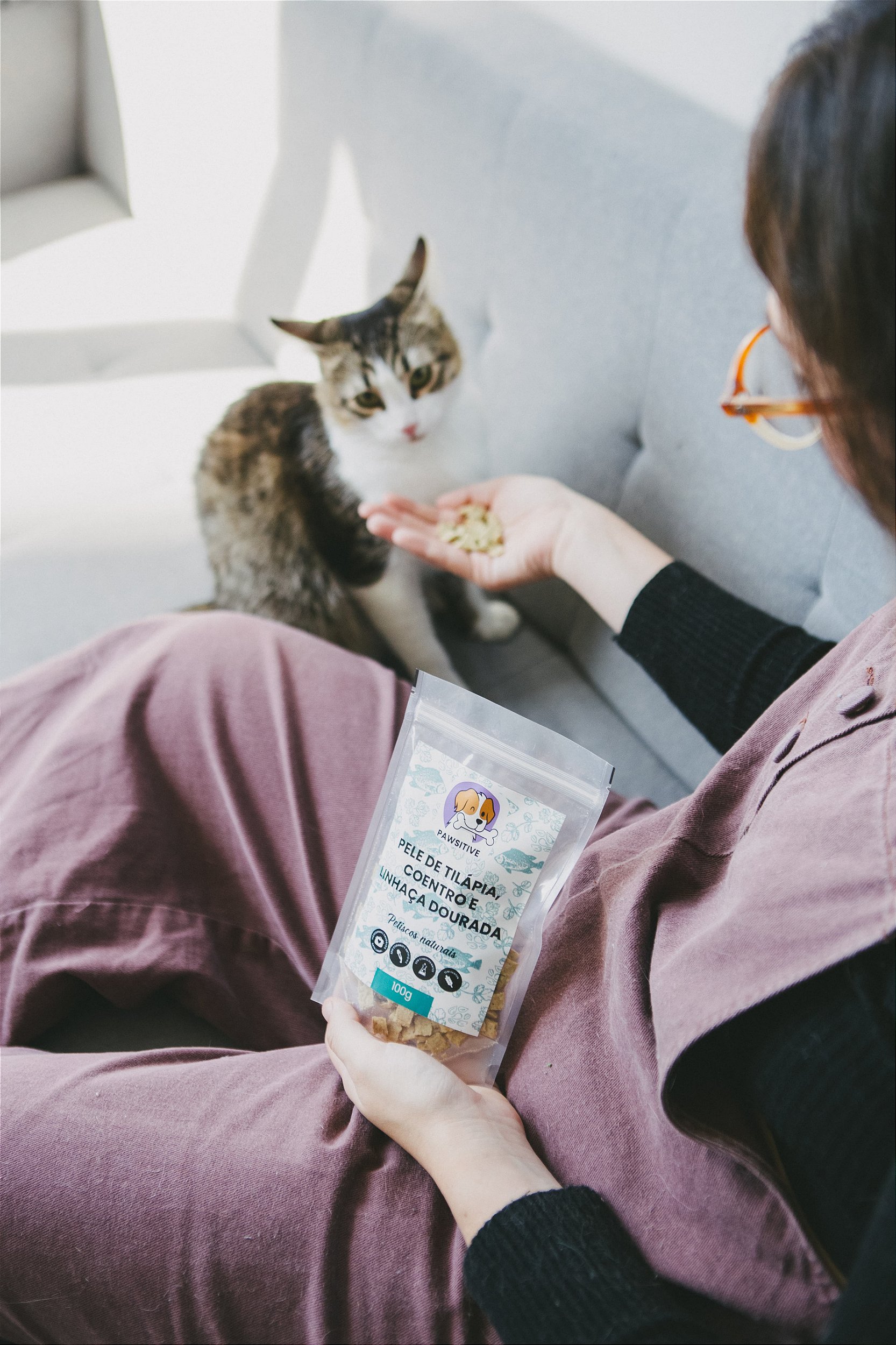 Petisco Natural de Tilápia, Coentro e Linhaça Dourada - Pawsitive ...