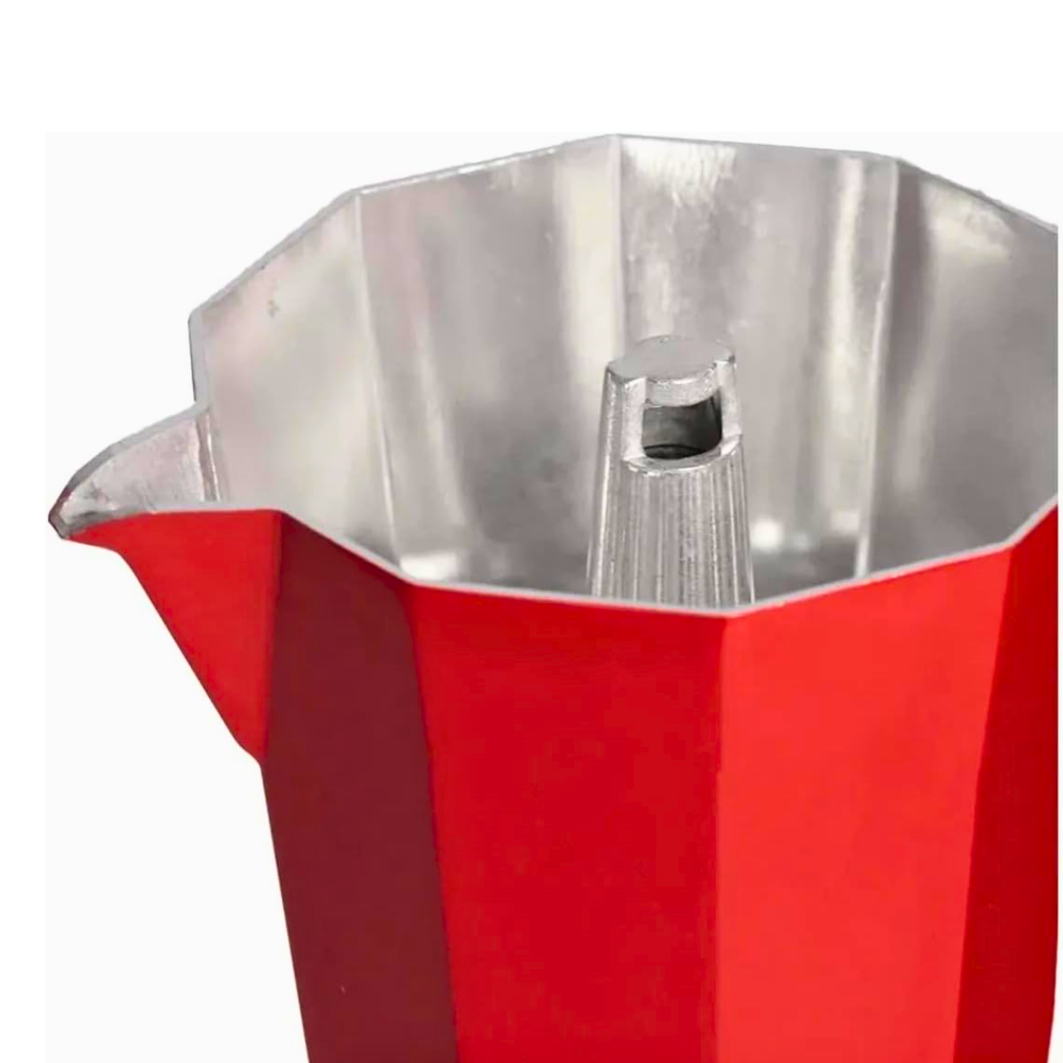 Cafeteira Italiana de Alumínio ECOs Vermelha - 300ml - Lojas Aki Tem