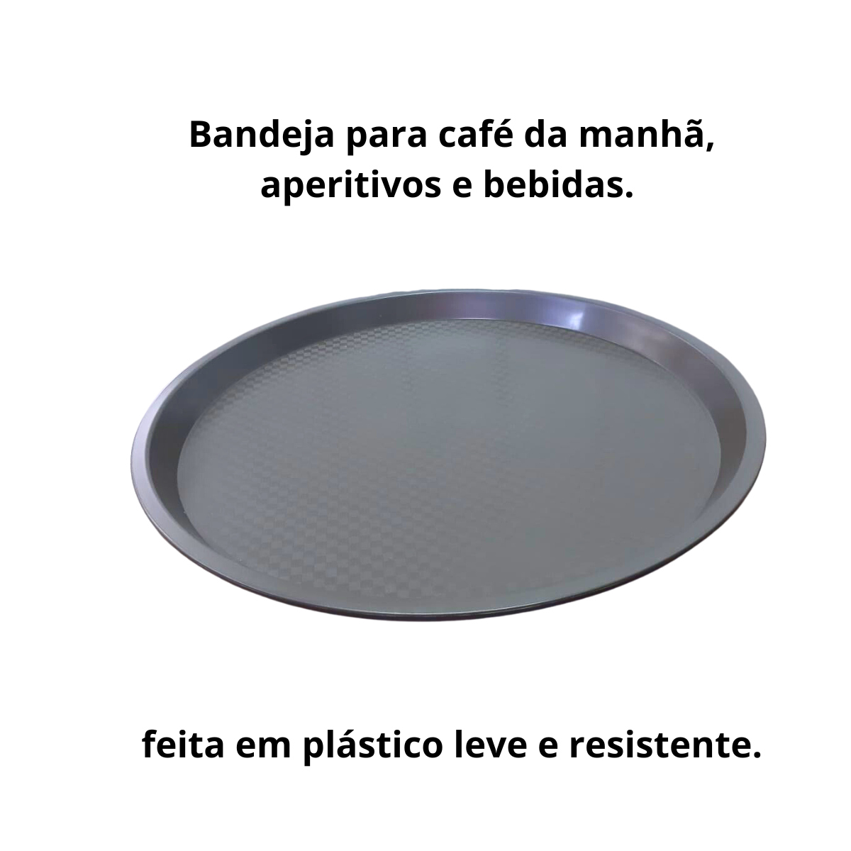 Kit Bandeja Redonda Profissional de Plástico 40cm - Lojas Aki Tem