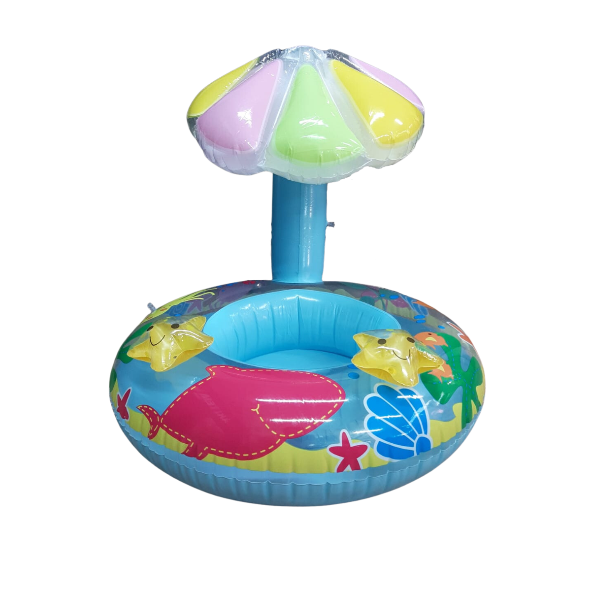 Boia Inflável Infantil Com Guarda Sol 67cm - POP Brinquedos - Lojas Aki Tem