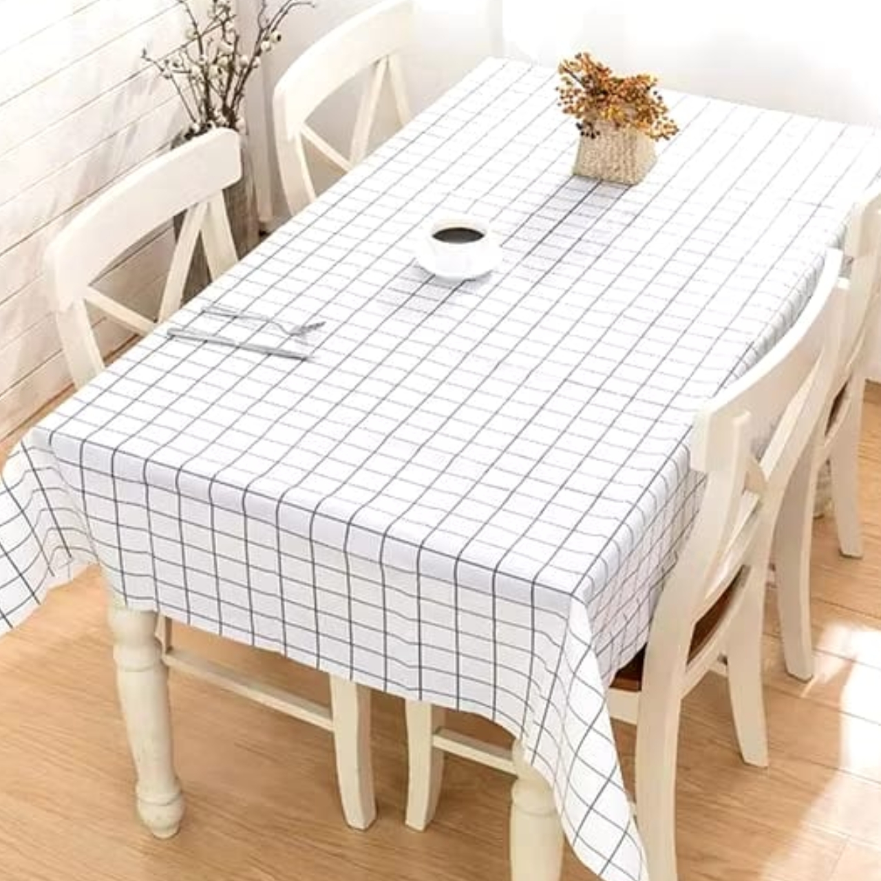 Toalha de Mesa Retangular Quadriculada 137X180CM - Lojas Aki Tem
