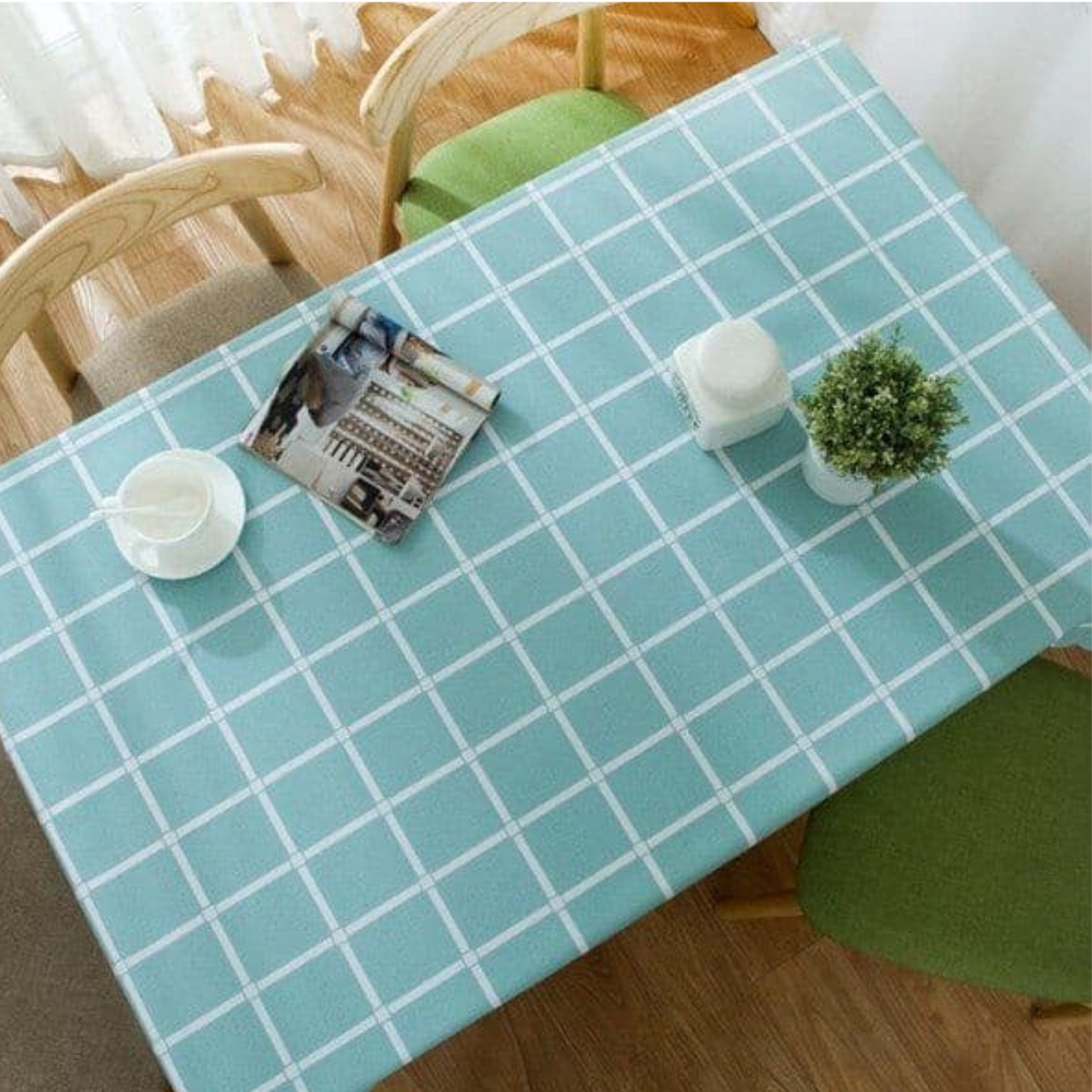Toalha de Mesa Retangular Quadriculada 137X180CM - Lojas Aki Tem