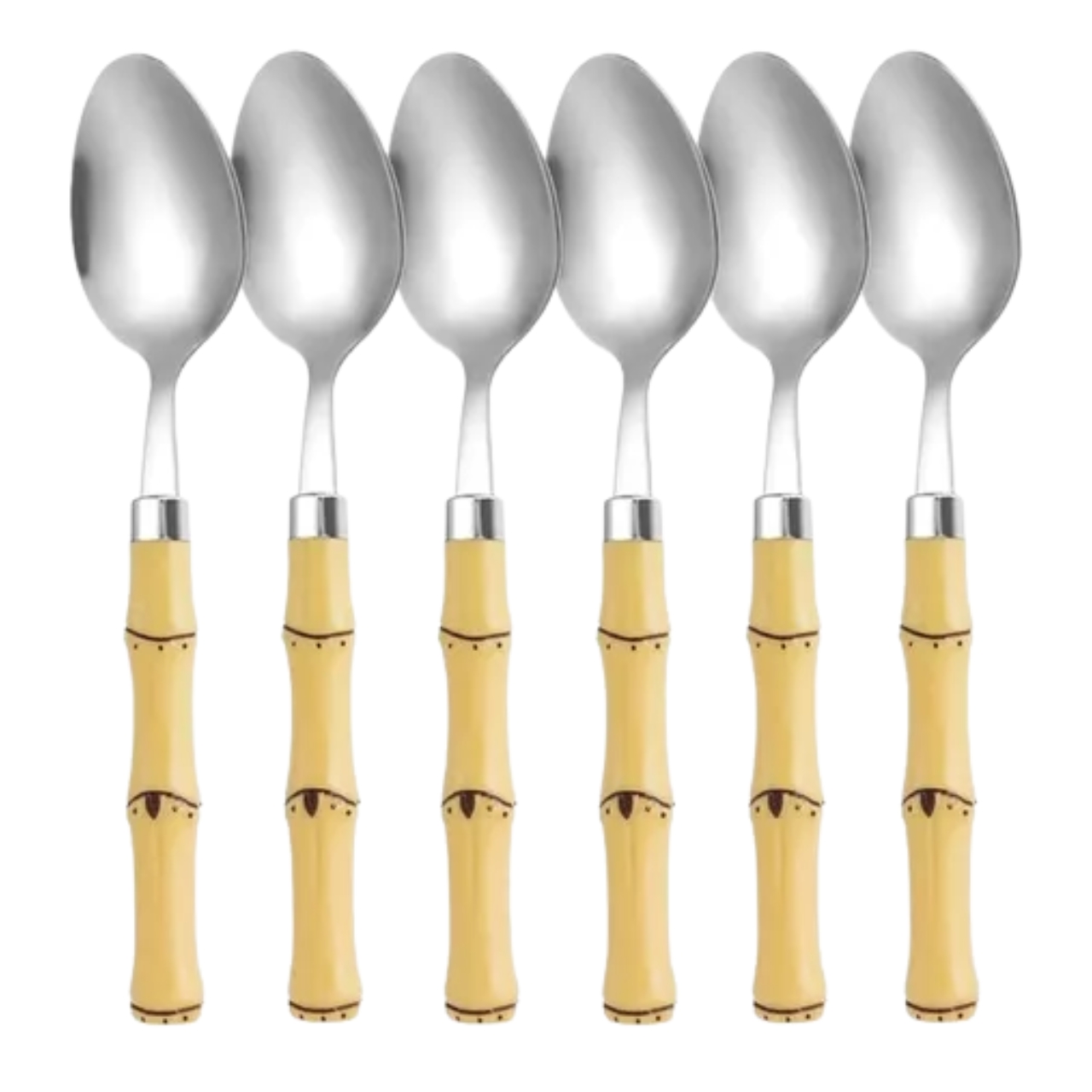 Colher De Café Bambu c/6PC - Lojas Aki Tem
