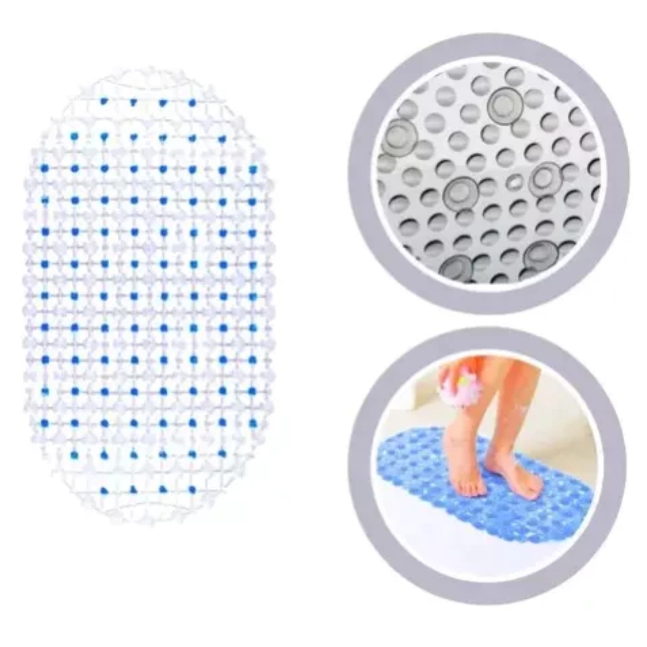 Tapete Oval Pvc Transparente - Lojas Aki Tem