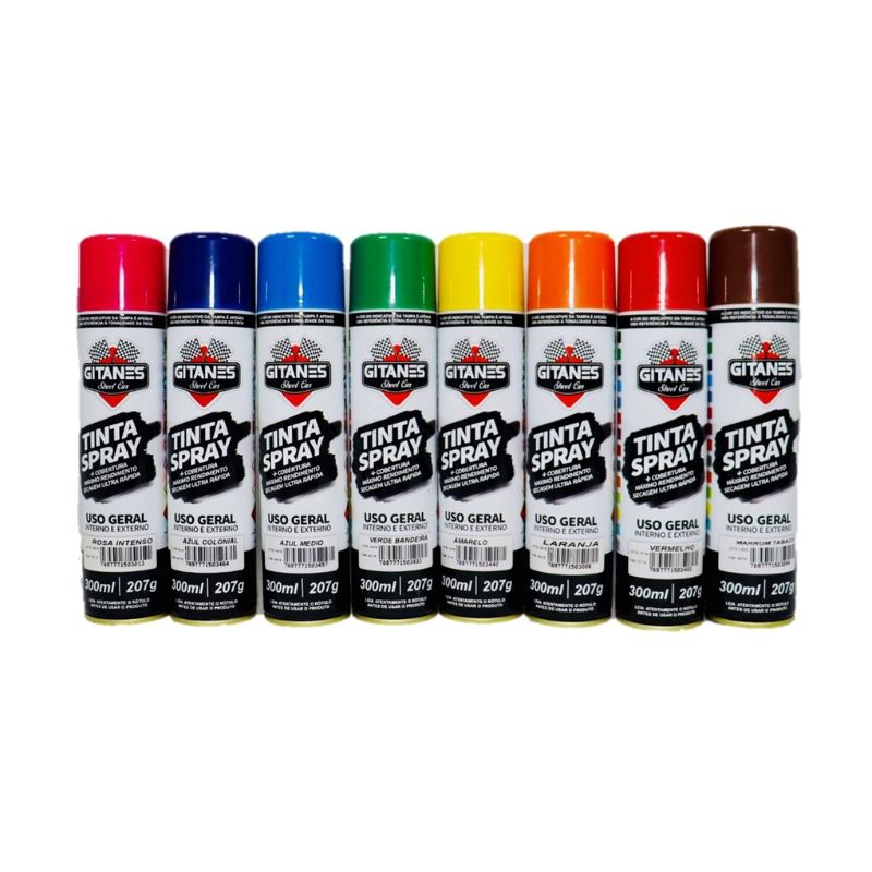 Tinta Spray Preto Fosco 300ml Gitanes | Solda Certa - Mais do que solda ...