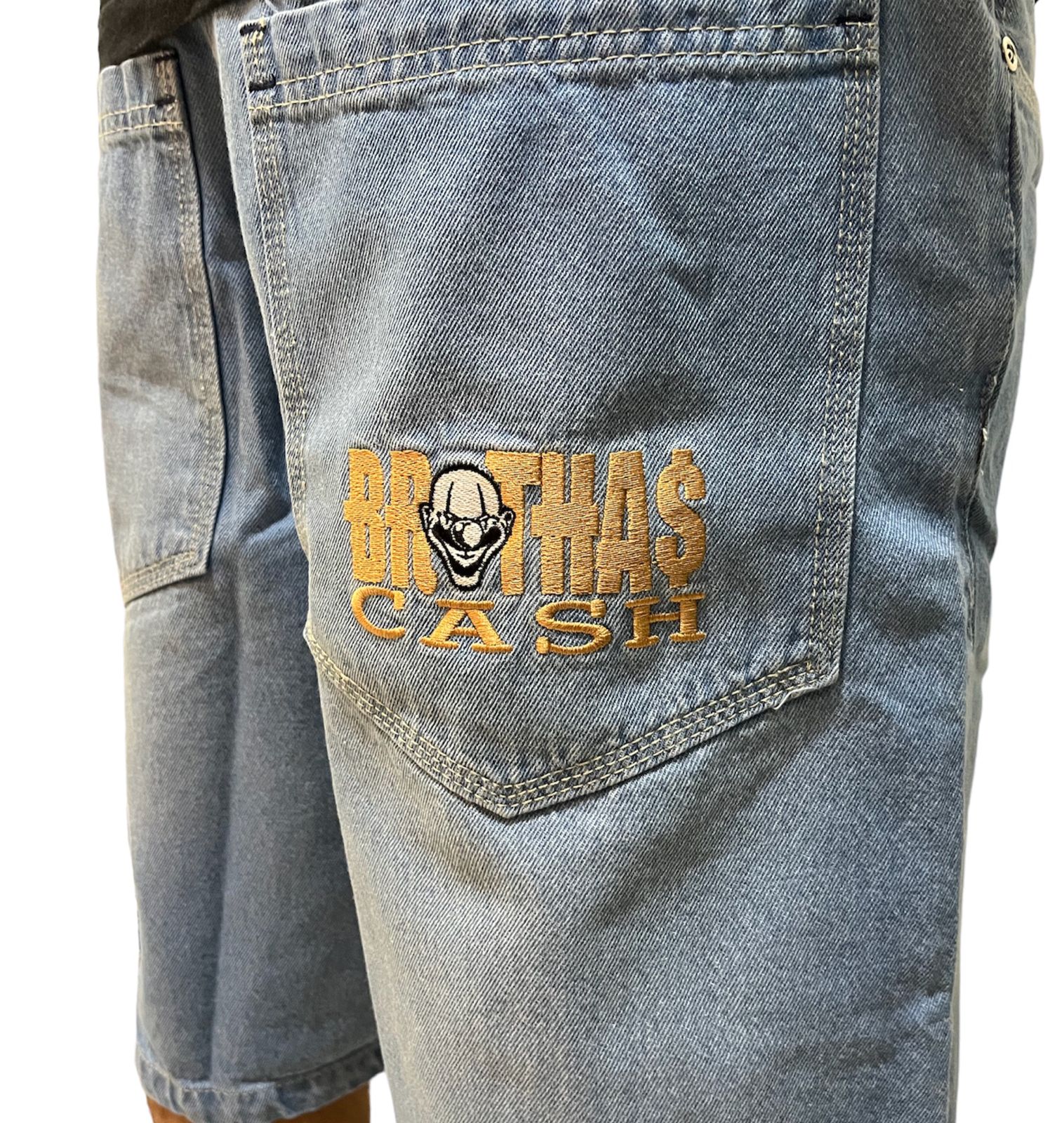 BERMUDA JEANS BROTHAS E CASH "ESCRITA" - BROTHAS E CASH