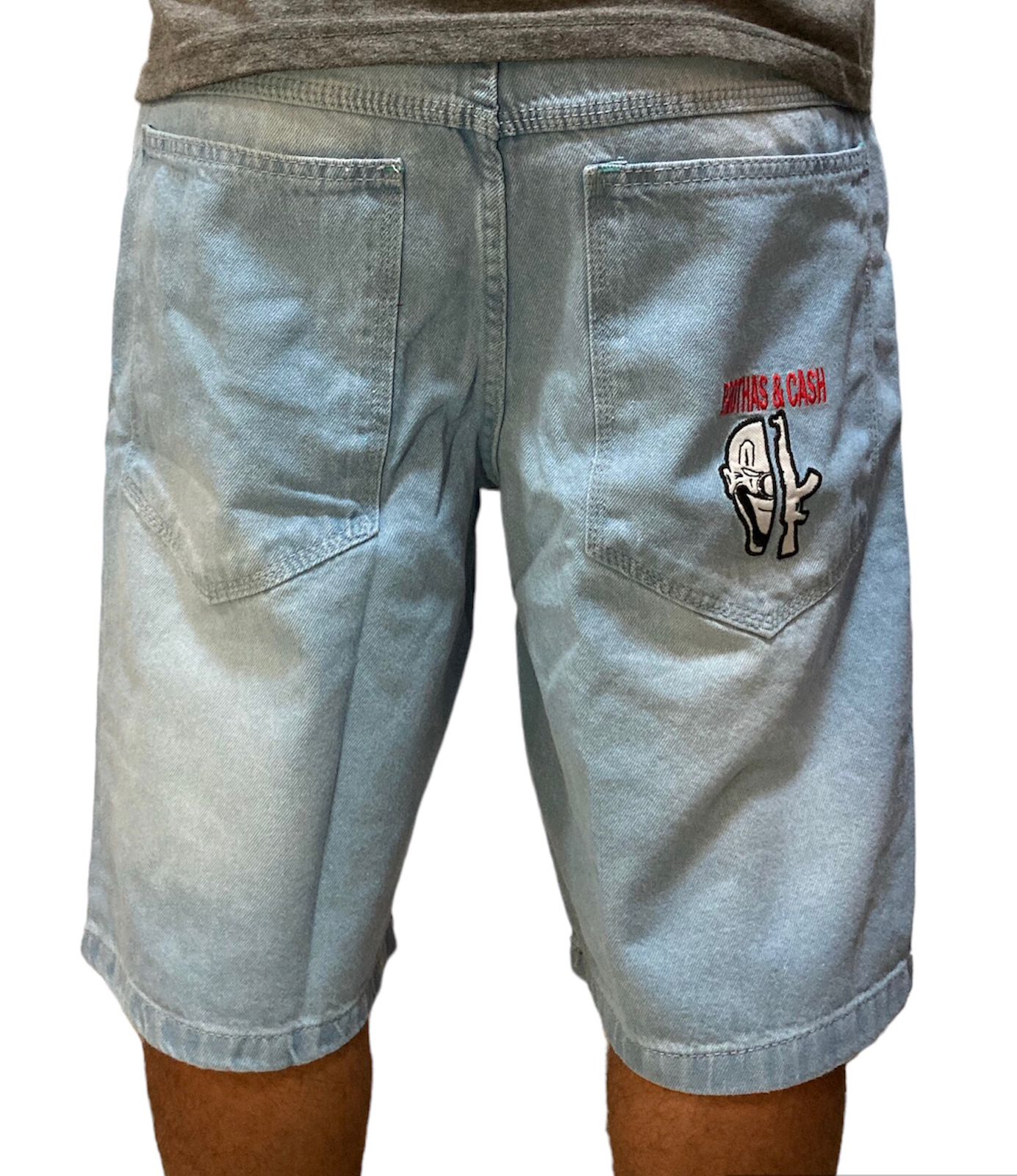 BERMUDA JEANS BROTHAS E CASH "MUNDO LOKO" - BROTHAS E CASH