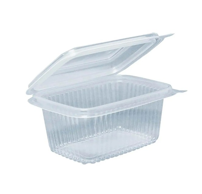 Pote Retangular 250ml com tampa c/ 24 un. - Rioplastic - Ômega Embalagens