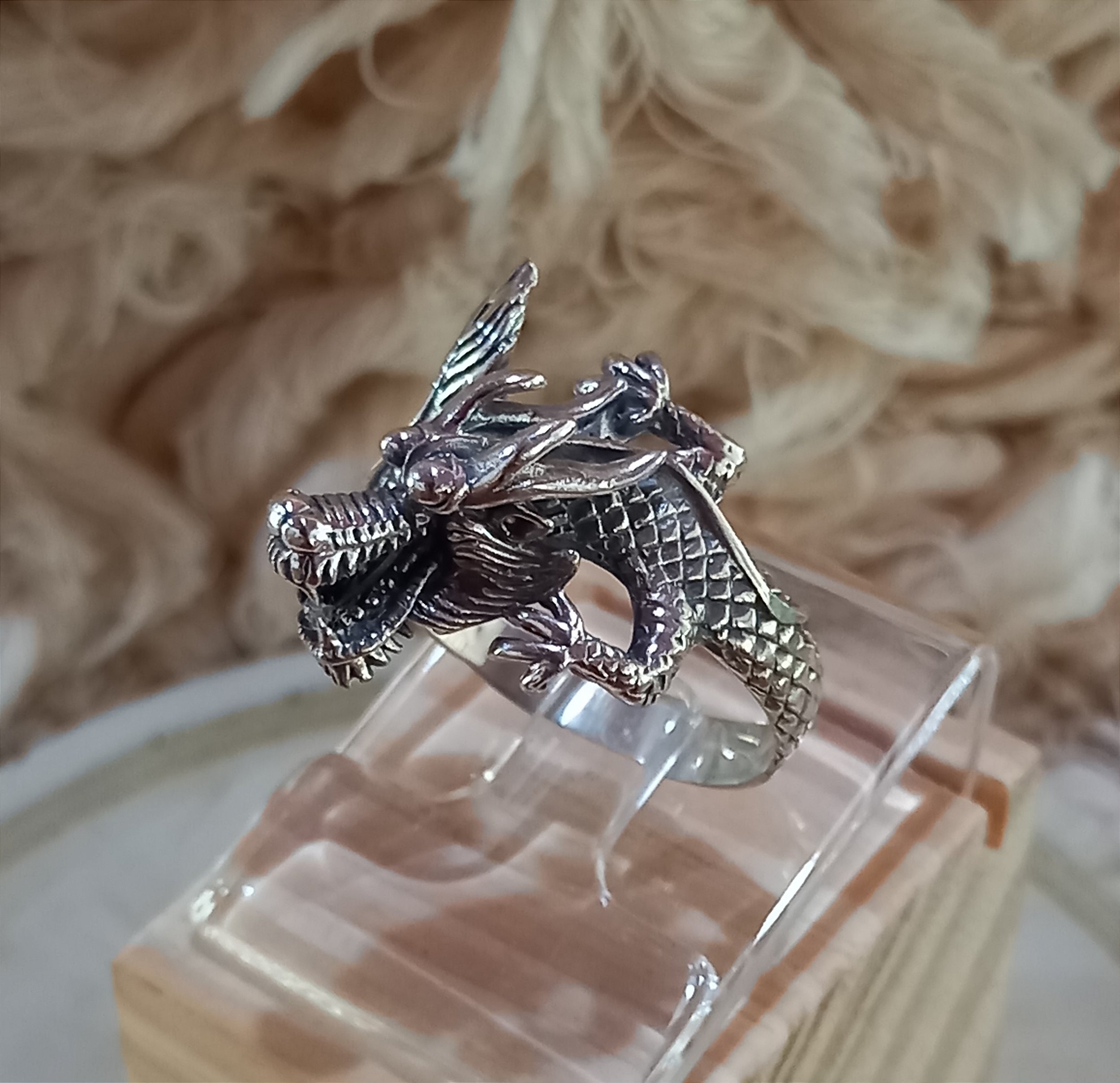 Anel Dragão de Prata 925 8 gramas - Scandalous