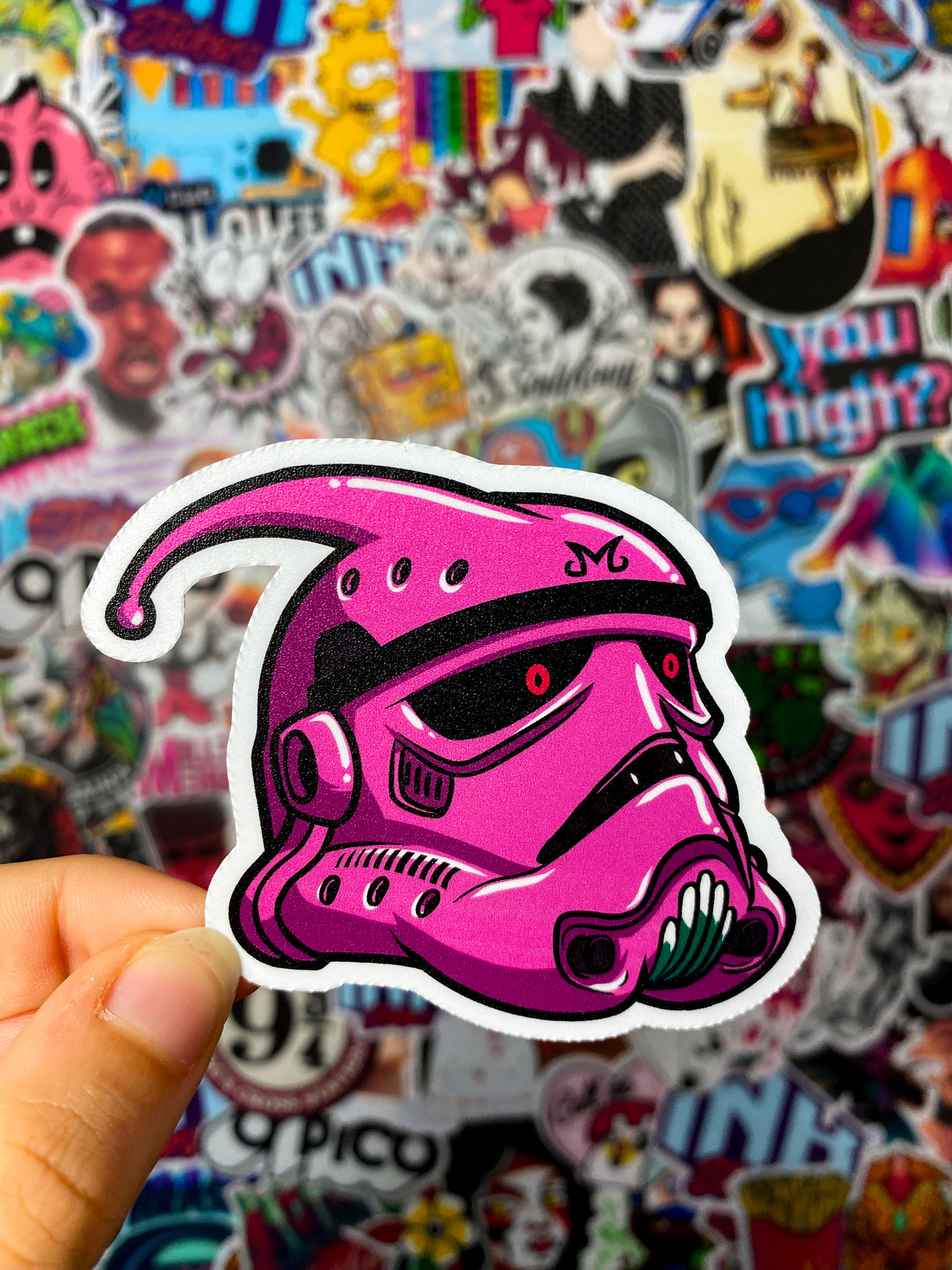 Adesivo A Prova D'água Dragonball Z + StarWars Storm Boo - InkStickers