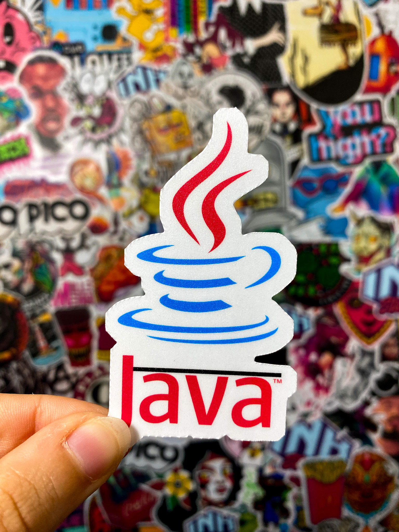 Adesivo A Prova D'água java - InkStickers