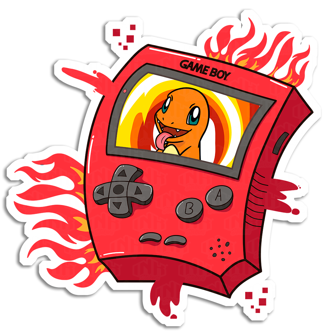 Pack de Stickers Gameboy Pokémon - InkStickers