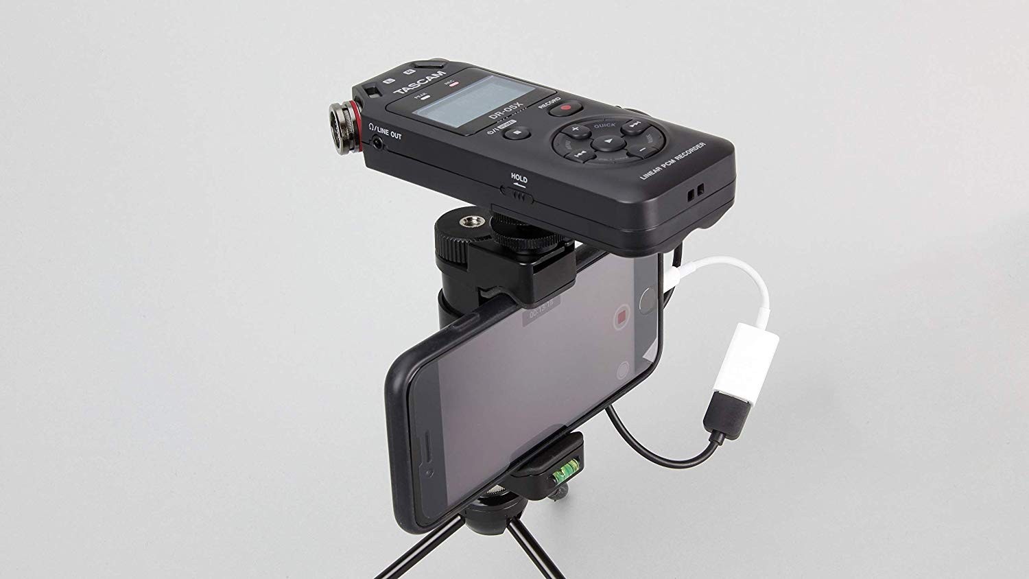 Tascam DR-05X Gravador de Áudio Digital Estéreo de Mão com Interface ...