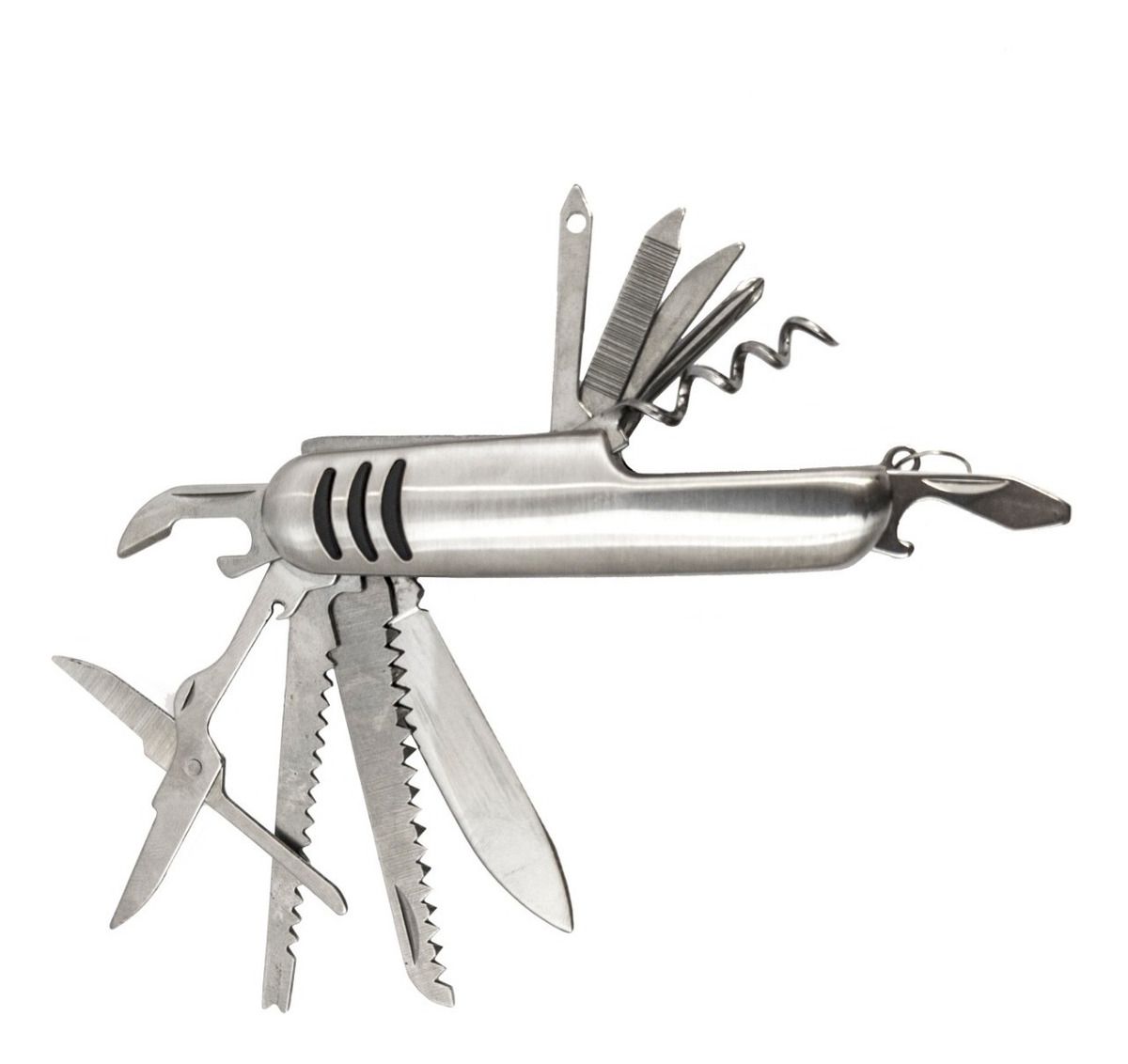 Canivete Inox Multifuncional 11 Funções Tipo Suíço - Febre do Aço