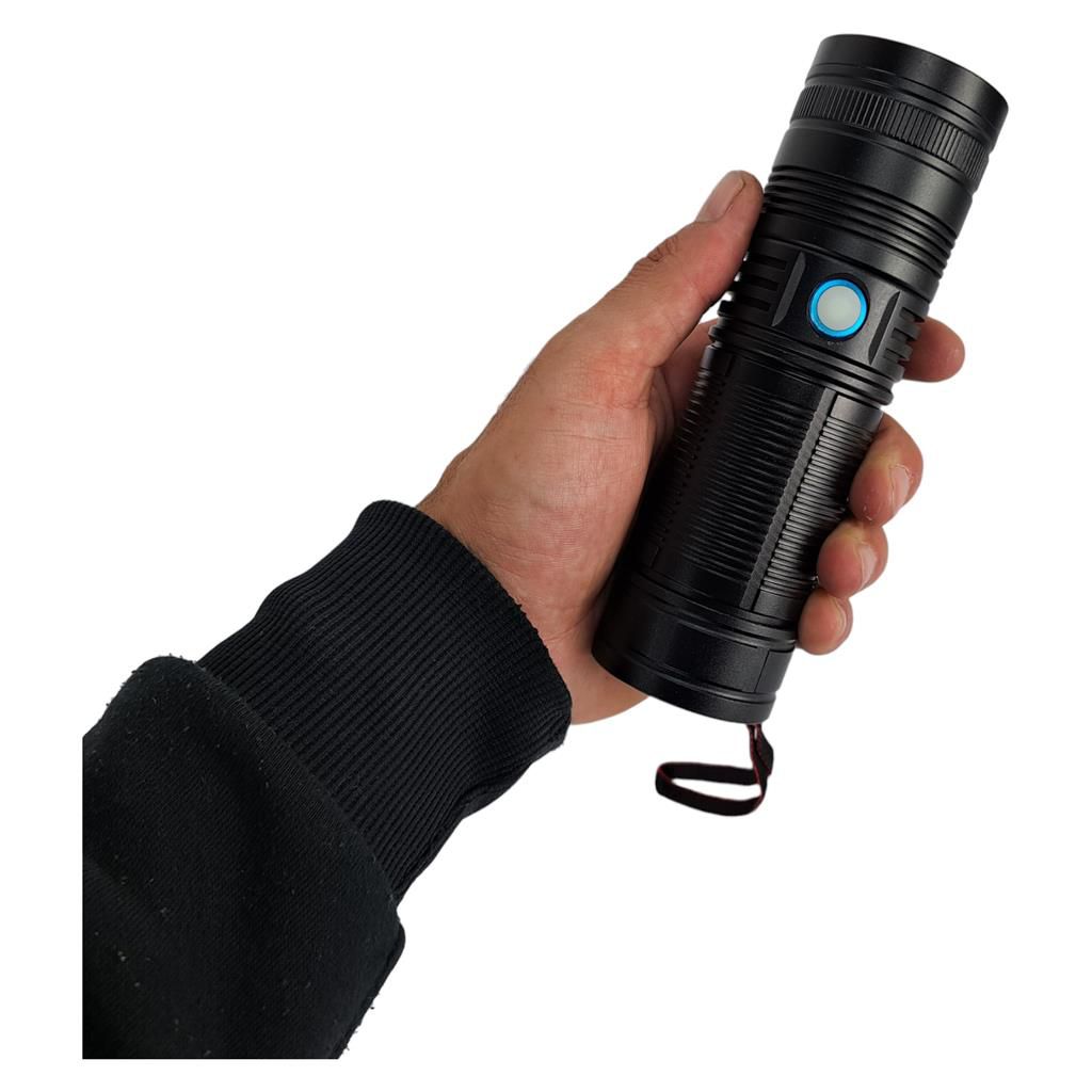 Lanterna Led V3 Recarregável Original Resistente - Febre do Aço