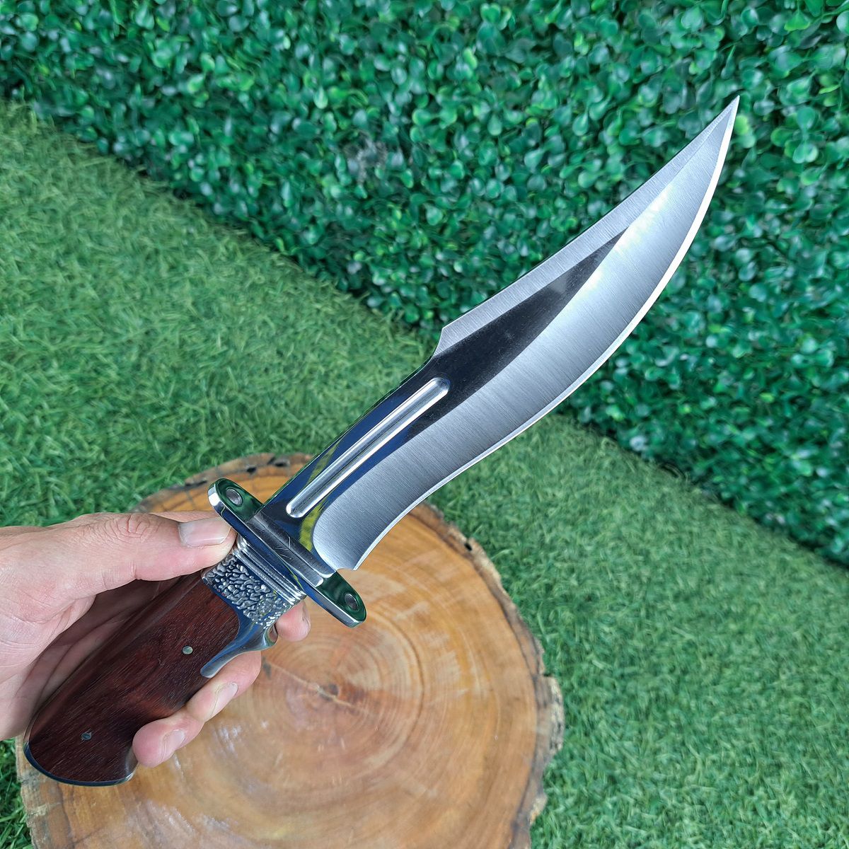 Faca Cabo de Madeira c/ Bainha de Nylon F82 - Febre do Aço