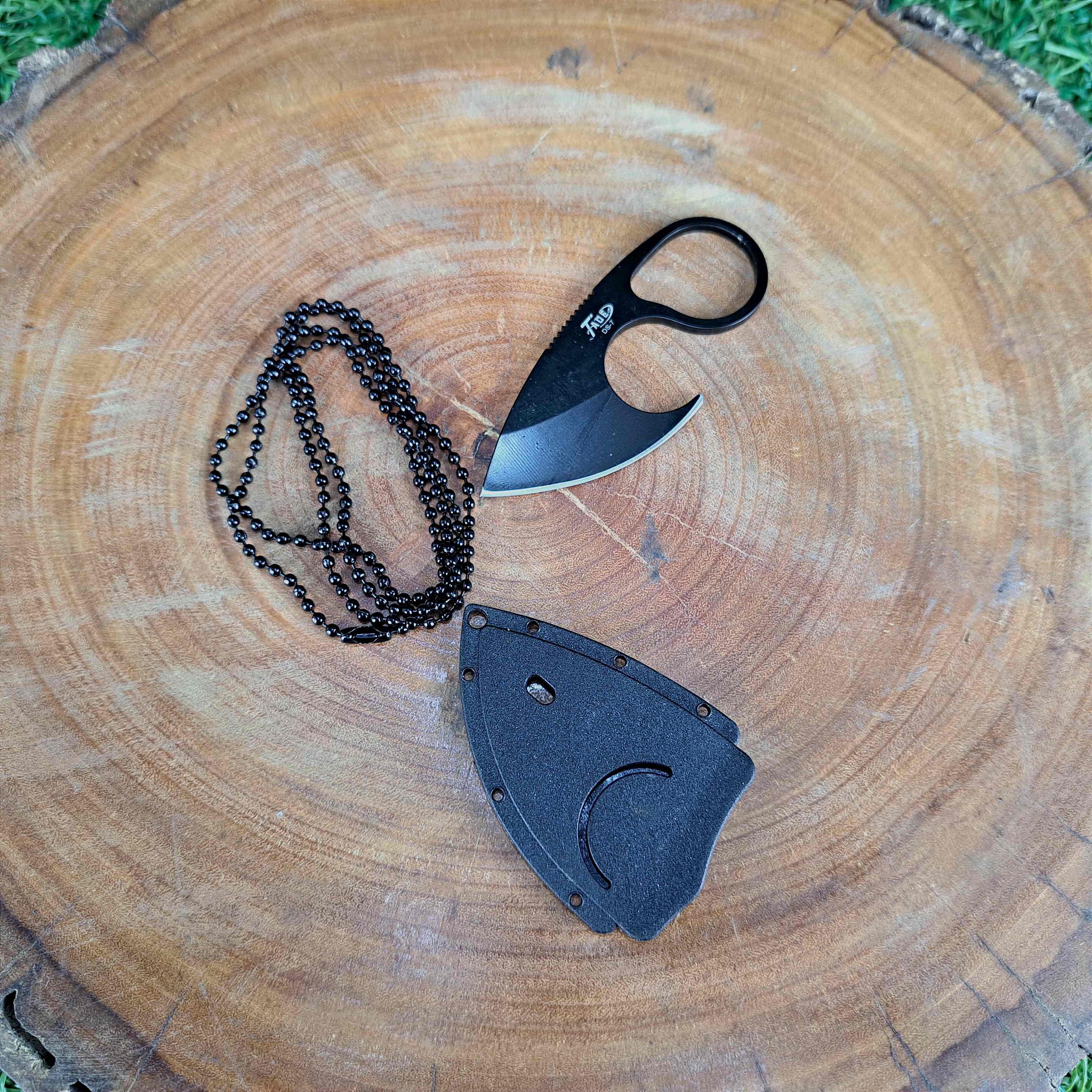 Mini Faca Push Dagger Lamina Corte Gancho - Febre do Aço