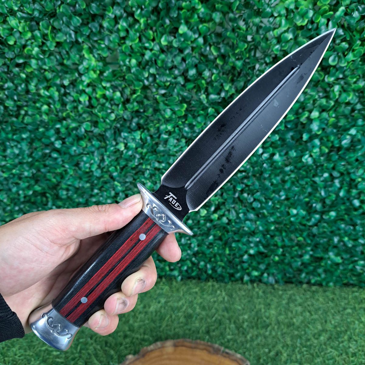 Faca Faca de Dois Gumes Bainha Nylon - Febre do Aço