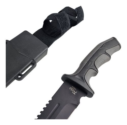 Faca Tática Ergonômica Cinza - Conforto e Precisão 🗡️🌫️ - Febre do Aço