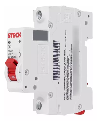 DISJUNTOR SD61 63A 1P CURVA C 3KA - Infra Elétrica
