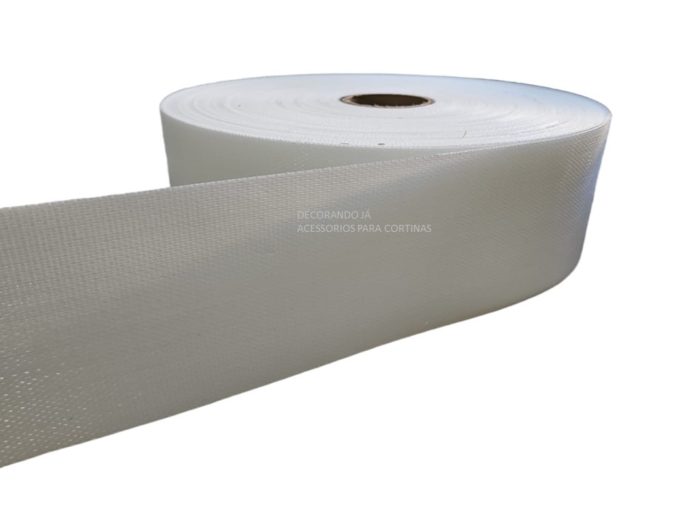 ENTRETELA TNT 100G - 5CM - BRANCO ROLO COM 200 METROS - Decorando Já