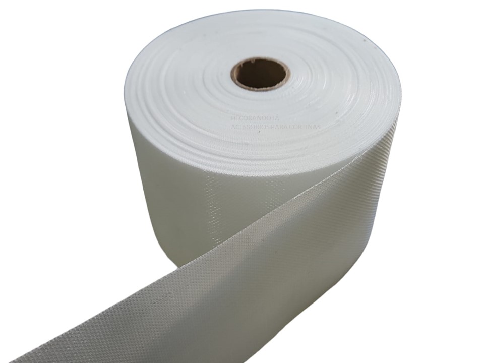 ENTRETELA TNT 100G - 8CM - BRANCO - ROLO COM 200 METROS - Decorando Já