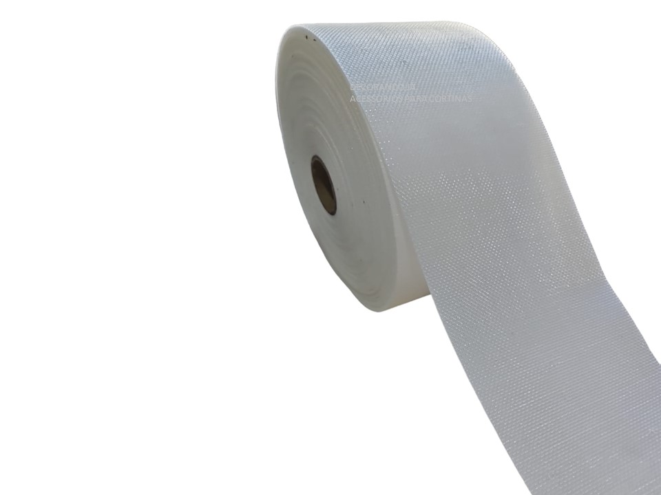 ENTRETELA TNT 100G - 10CM - BRANCO - ROLO COM 200 METROS - Decorando Já