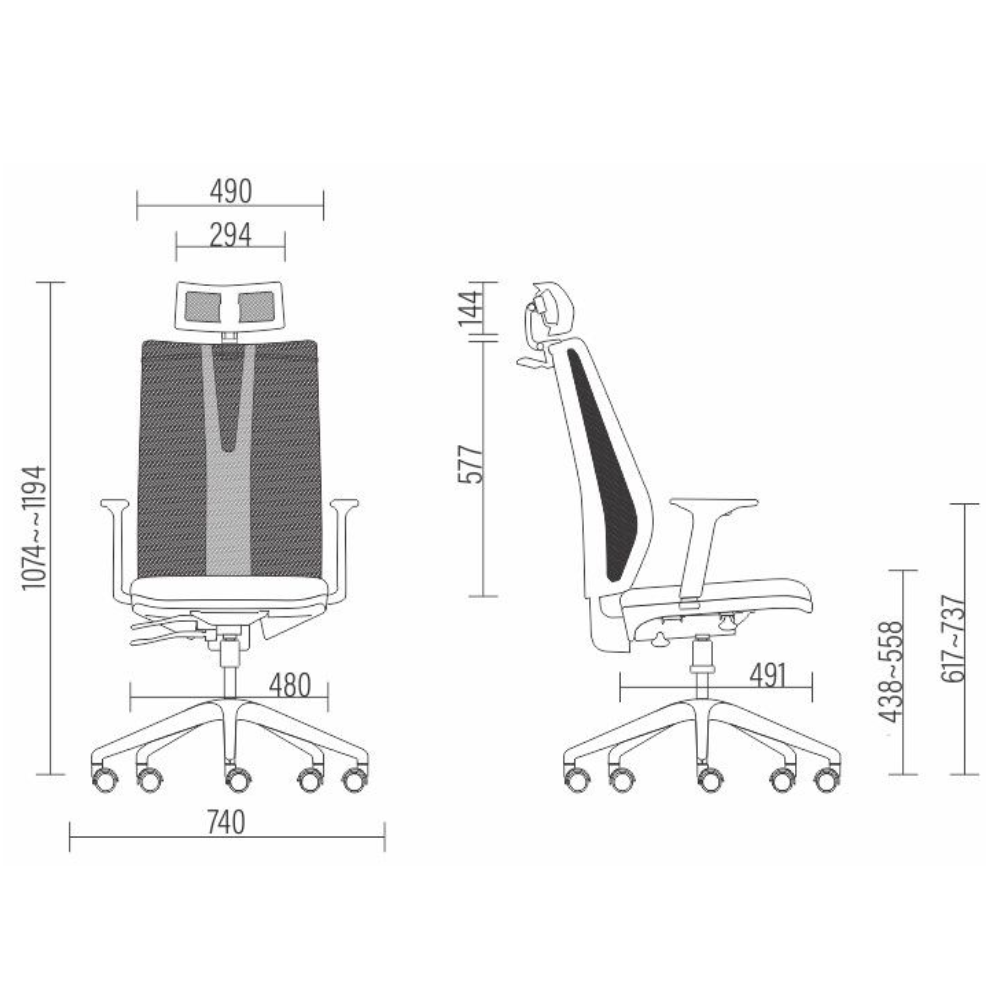 Cadeira Presidente Addit Frisokar - Forty Móveis Corporativos