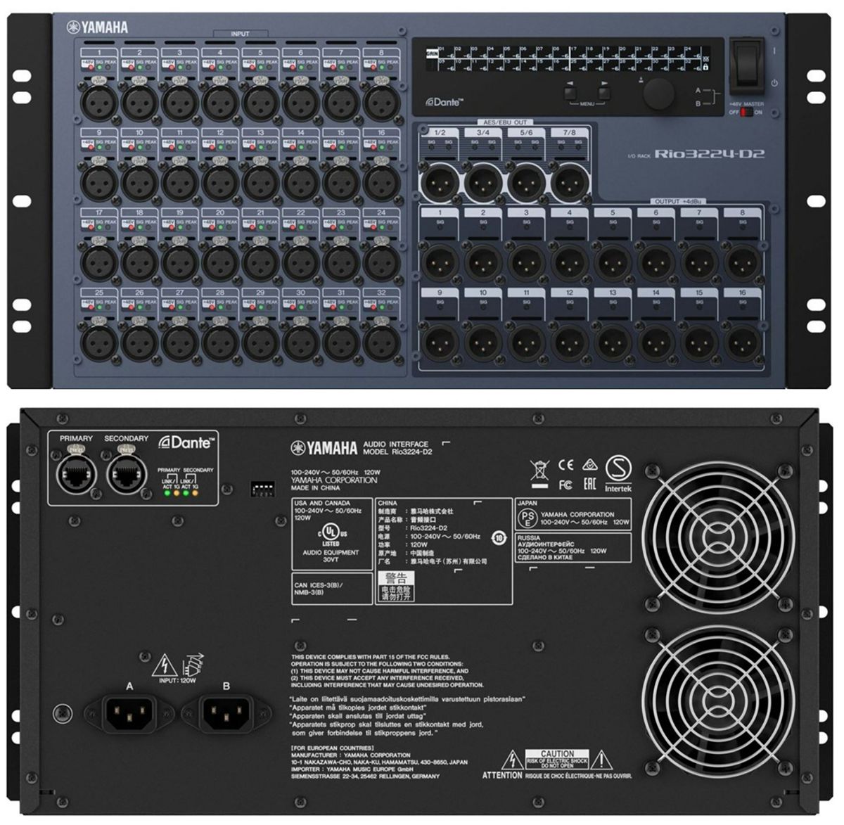 YAMAHA STAGEBOX RIO 3224 D2 - Home