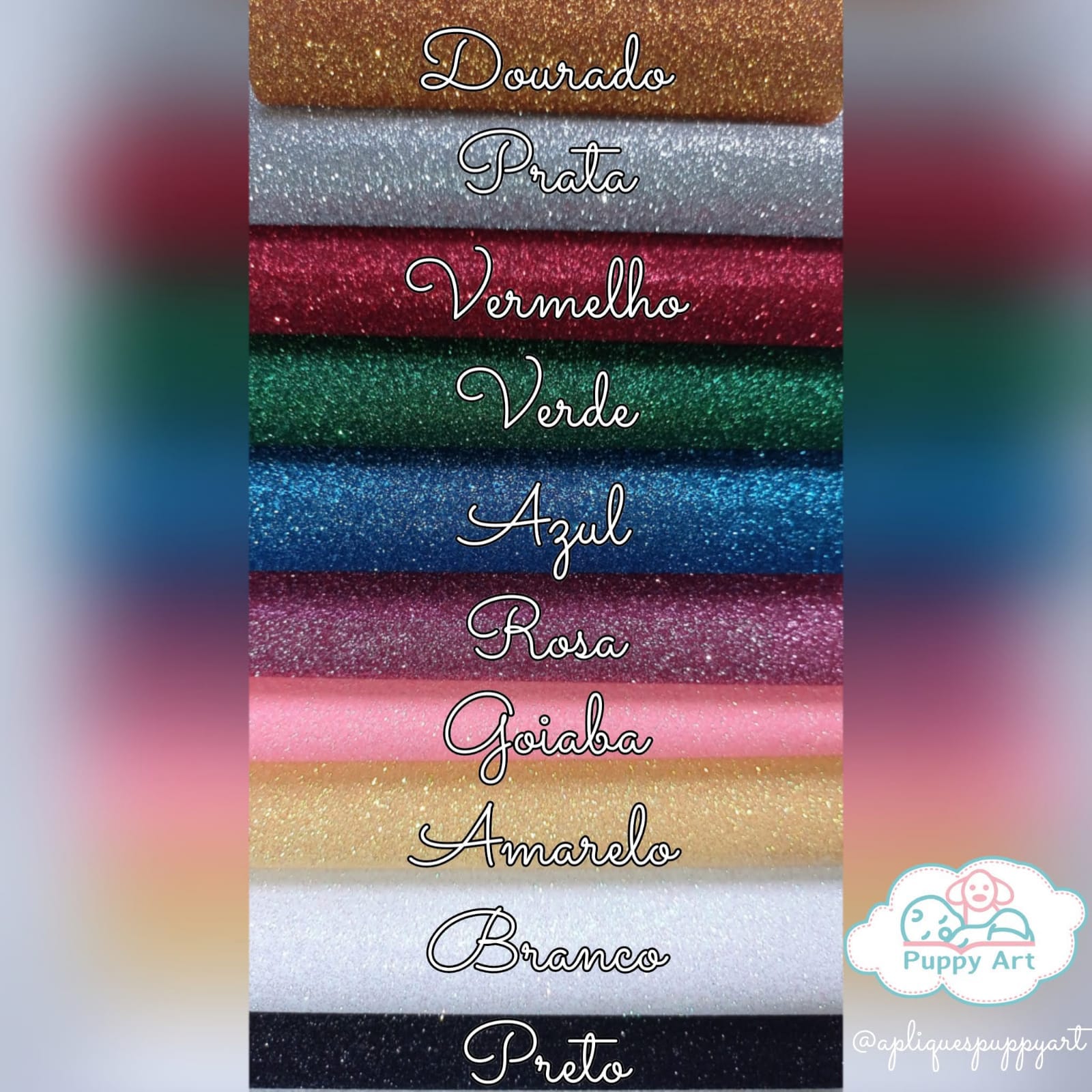 Glitter termocolante para patchaplique - PuppyArt | Termocolantes ...