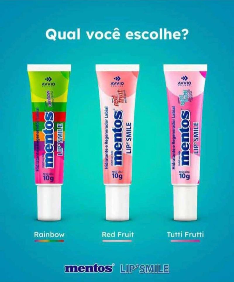 Hidratante e Regenerador Labial Mentos Lip Smile Red Fruit 10g | Mento ...