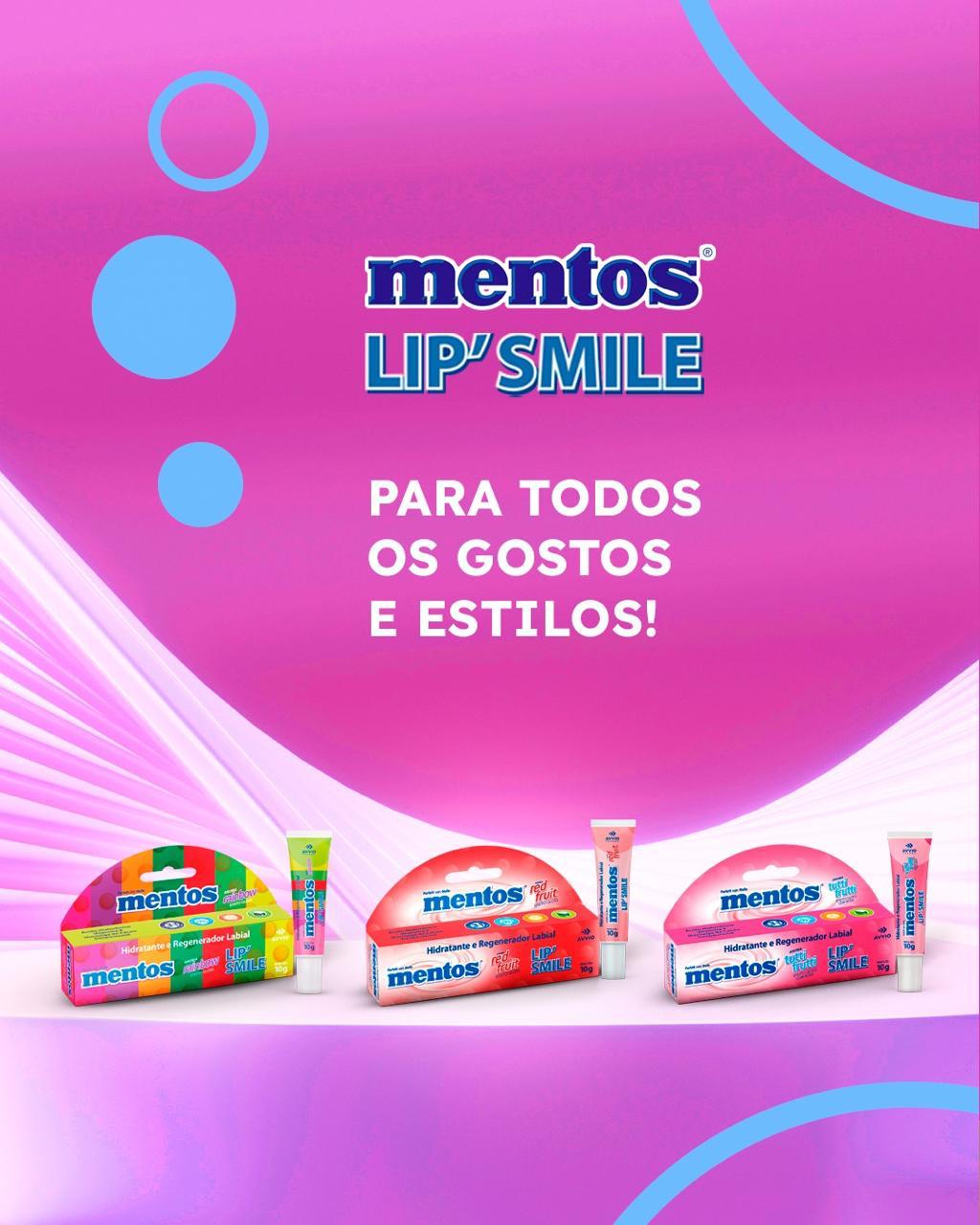 Hidratante e Regenerador Labial Mentos Lip Smile Red Fruit 10g | Mento ...