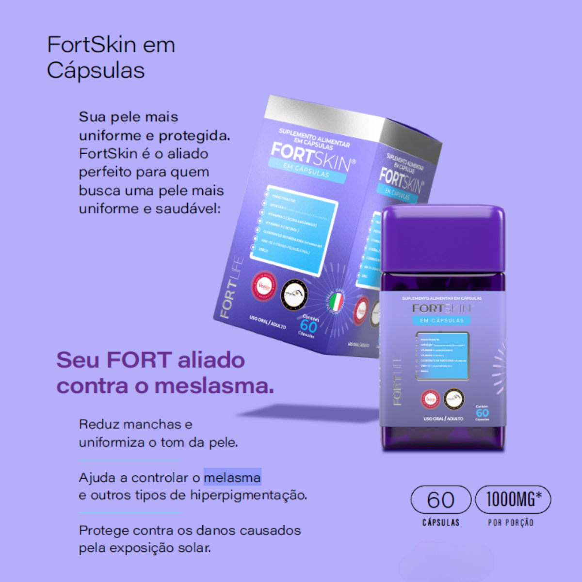 Suplemento FortSkin Com 60 Cápsulas FortLife - Go.Forever - Sua Loja de ...