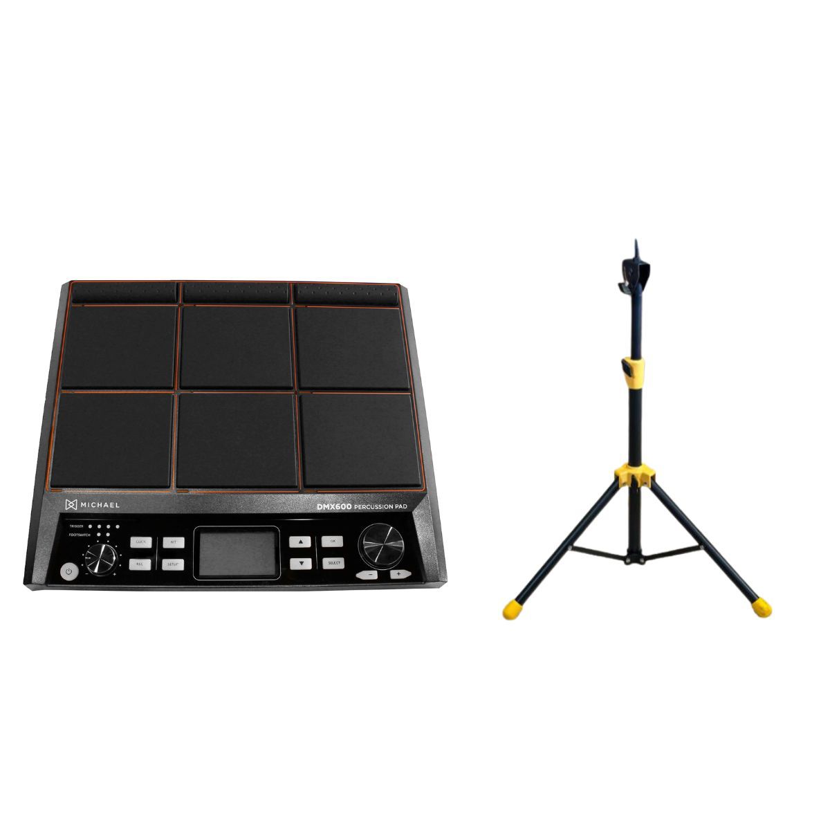 Kit Drum Pad Michael DMX600 + Suporte - Armazém do Músico Instrum. Musicais