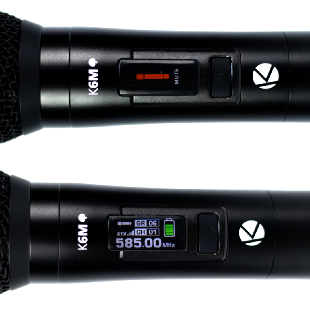 Microfone Kadosh Sem Fio Duplo De Mão K 622M Preto - Armazém do Músico Instrum. Musicais