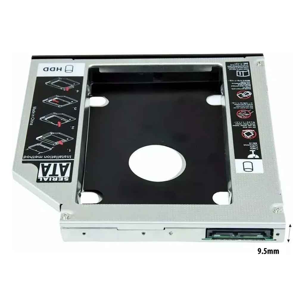 Adaptador Caddy Case Ssd Hd 9.5MM Notebook Dell Hp Samsung - Seven ...