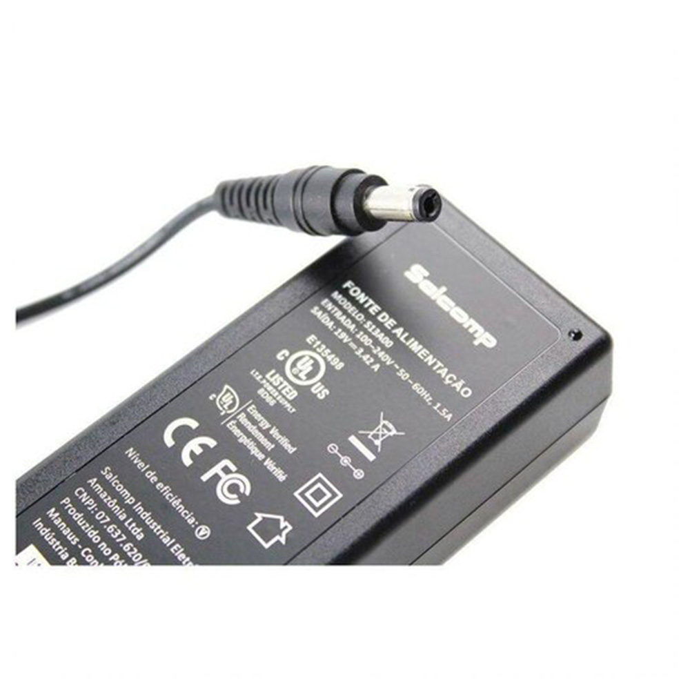 Fonte Carregador Salcomp 19v 3.42a 65w S13a00 - Seven Distribuidora de ...