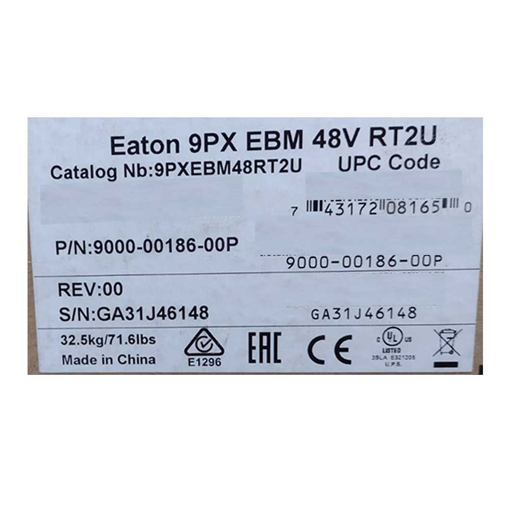 Módulo de Bateria Estendida Eaton 9PX (EBM), 48V, Rack/torre, 2U ...