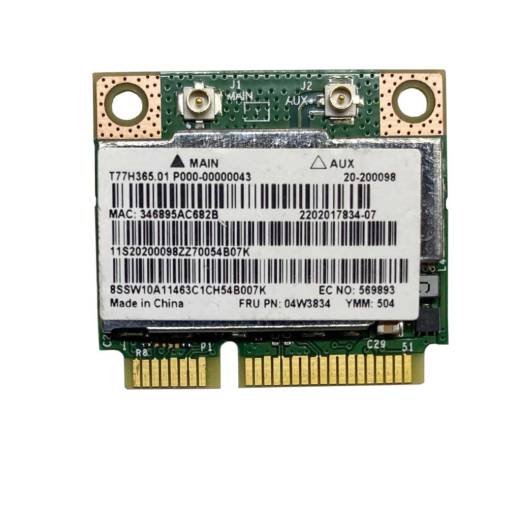 Placa Wifi Notebook Wireless Dual Band 2.4/5Ghz Bluetooth4.0 - Seven ...