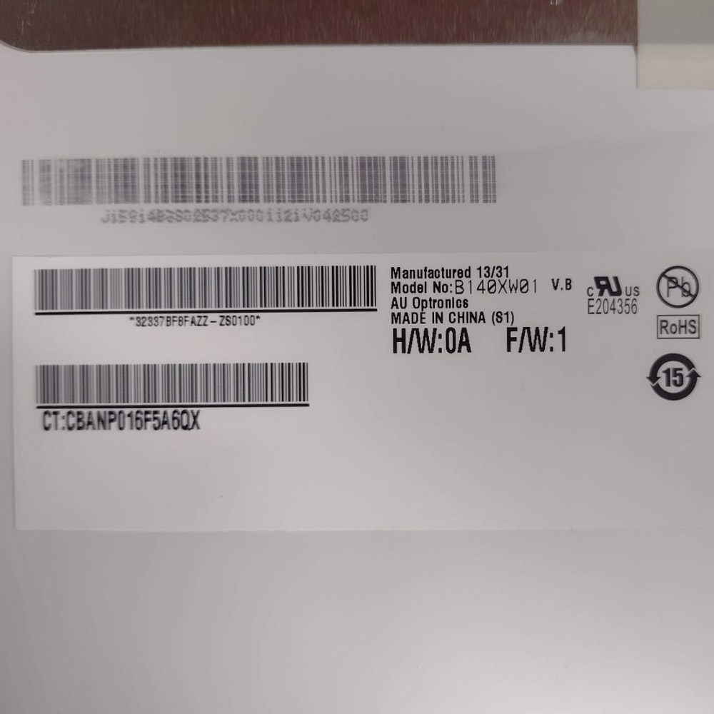 Tela 14" Led B140xw01 Vb, V.0 V.5 V.6 V.7 V.8 Nova - Seven ...