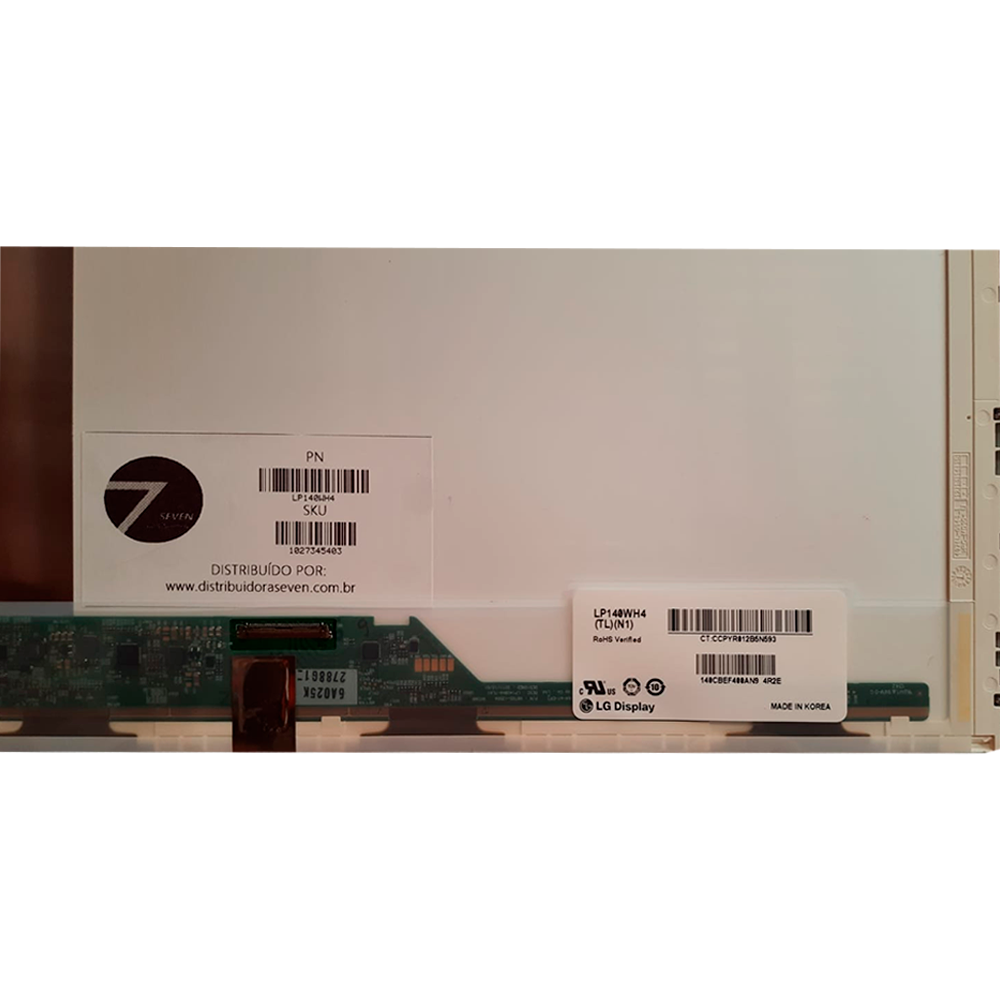 Tela LG Display LCD 14 Polegadas LP140WH4 40 Pinos 1366×768 - Seven ...