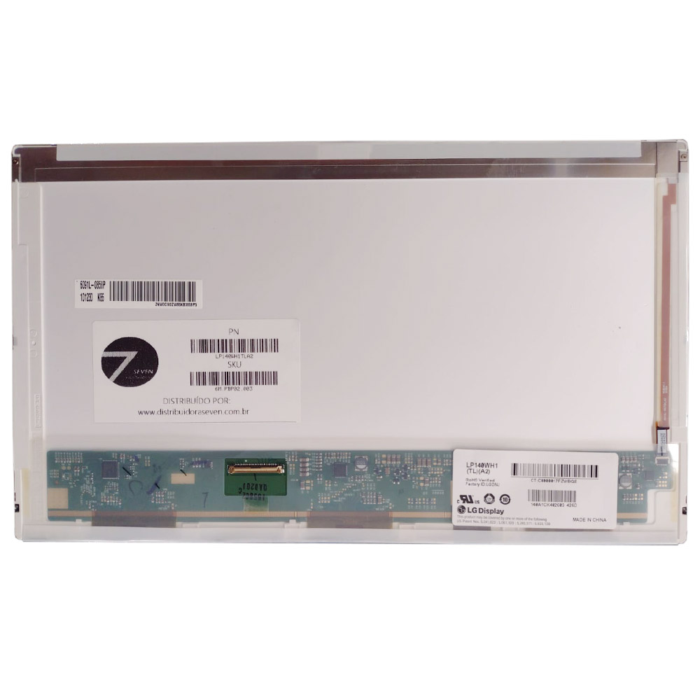 Tela Para Notebook 14 Polegadas 40 Pinos Lp140wh1(tl)(a2) - Seven ...