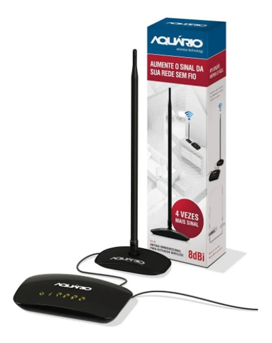 Antena Omnidirecional Para Roteador Wireless 8dbi Aquário - Seven ...