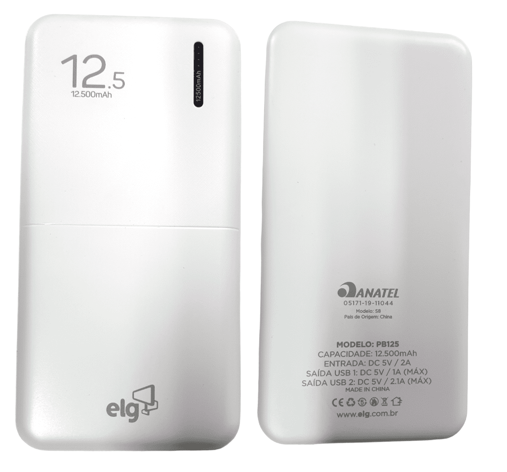 PB125 - POWER BANK 12500MAH- L - Seven Distribuidora de Componentes ...